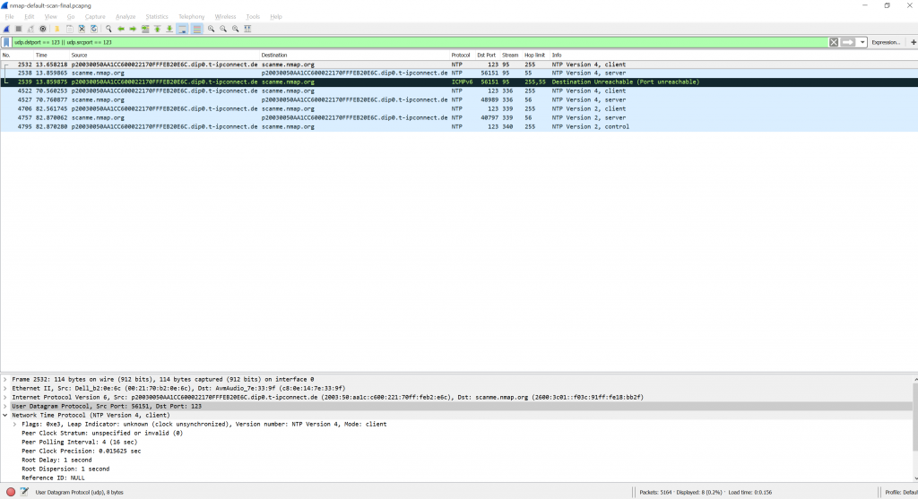 Nmap Scan Wireshark 07 UDP port 123 NTP | Weberblog.net Nmap Scan Wireshark 07 UDP port 123 NTP | Weberblog.net